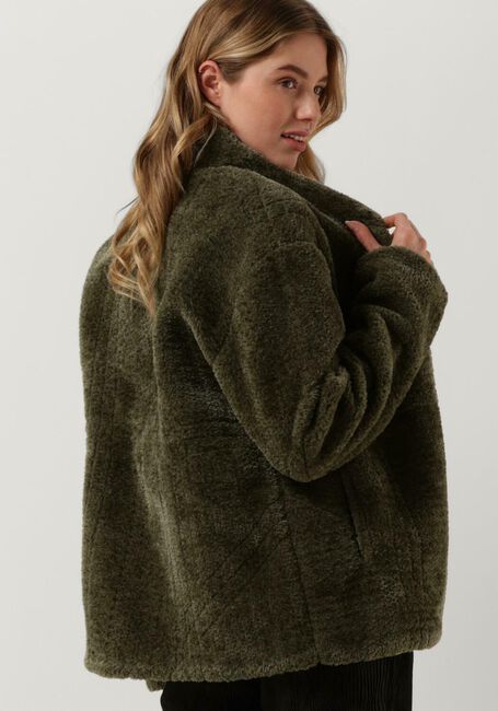 Grüne ANOTHER LABEL Teddy-Jacke AVA JACKET | Omoda