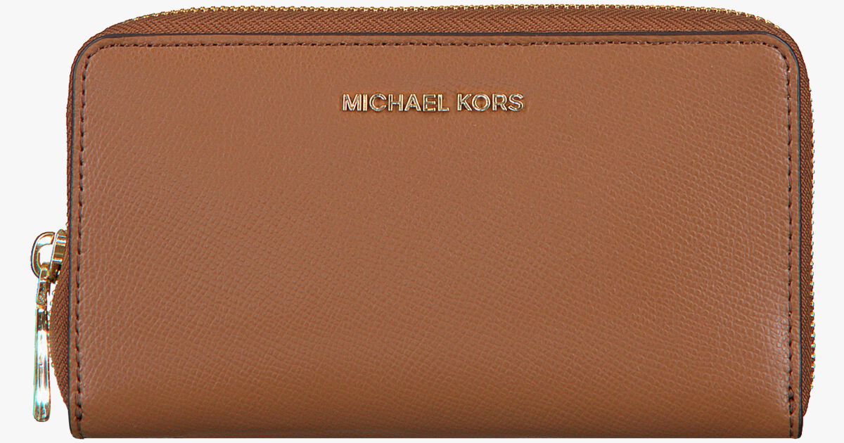 Cognacfarbene MICHAEL KORS Portemonnaie LG FLAT MF PHN CASE | Omoda
