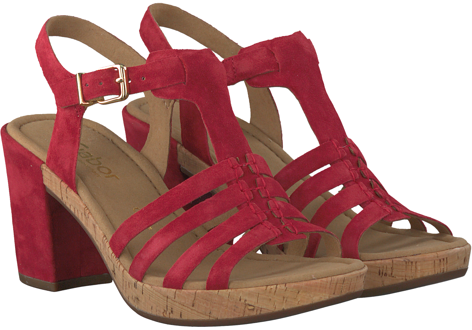 Rote GABOR Sandalen 783 | Omoda