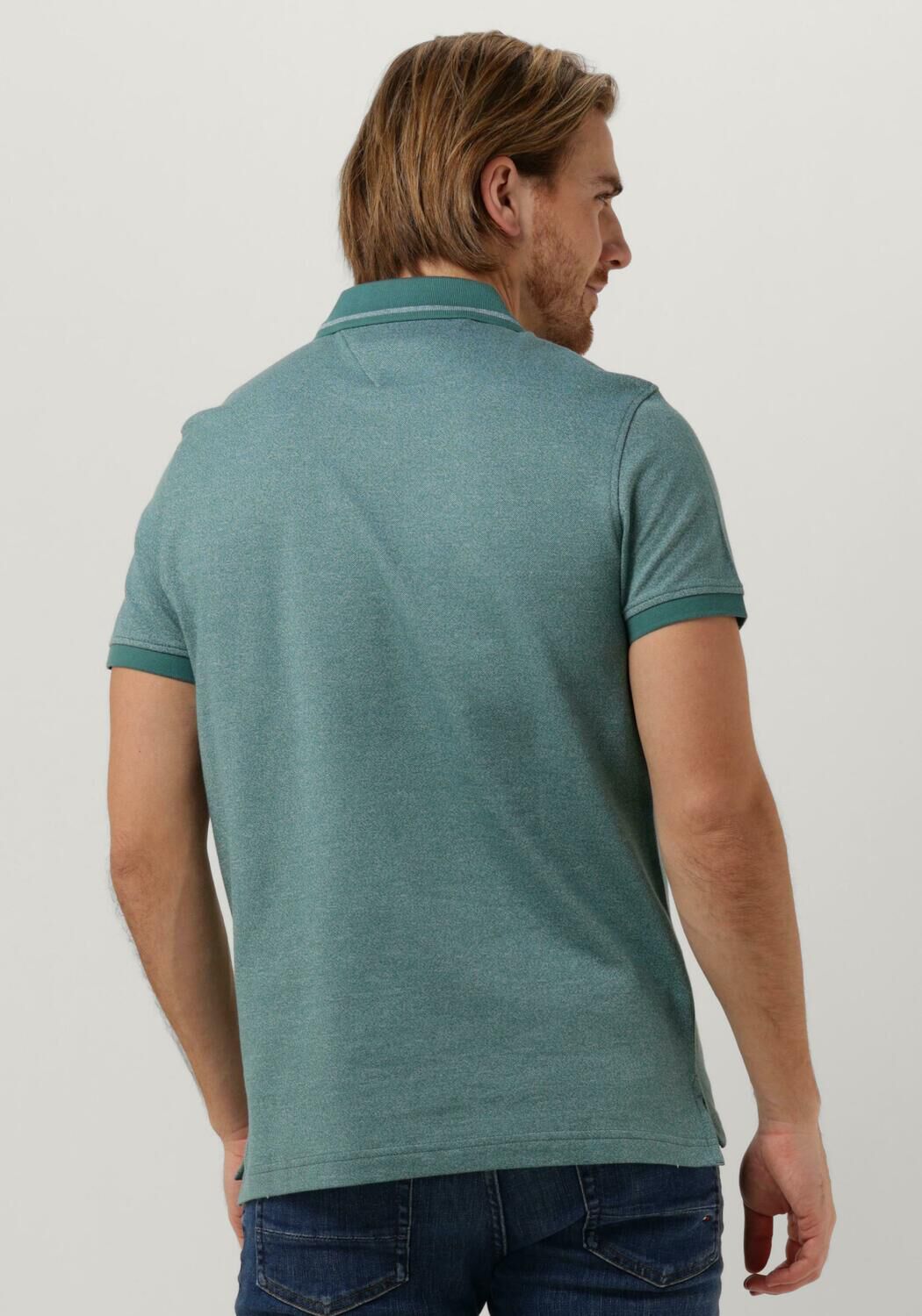 grune tommy hilfiger polo shirt pretwist mouline tipped polo