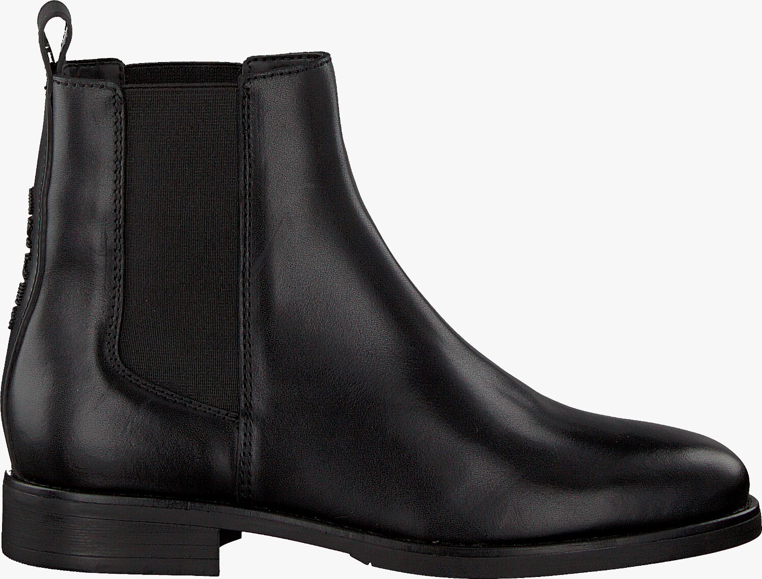 Schwarze TOMMY HILFIGER Chelsea Boots PIN LOGO FLAT | Omoda