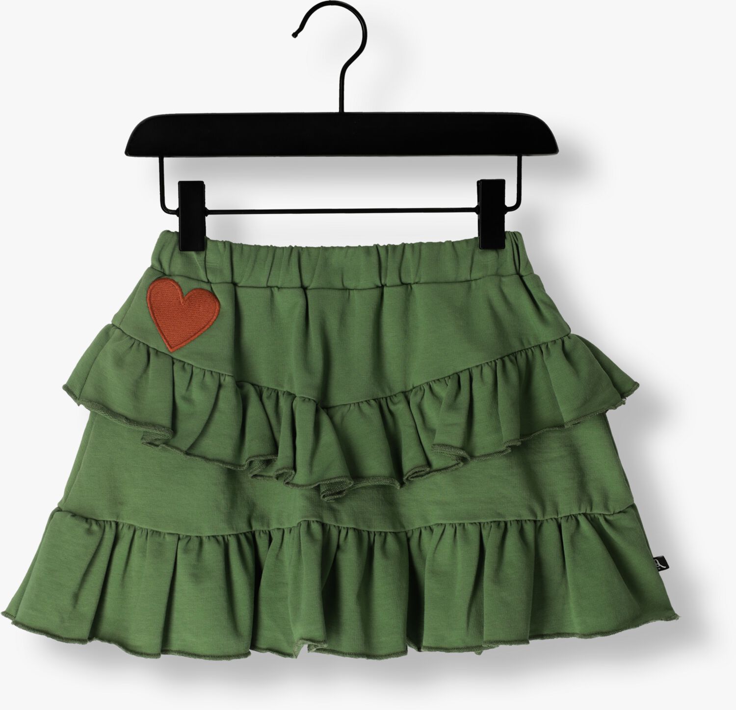 Grüne CARLIJNQ Minirock HEARTS - DOUBLE RUFFLED SKIRT | Omoda