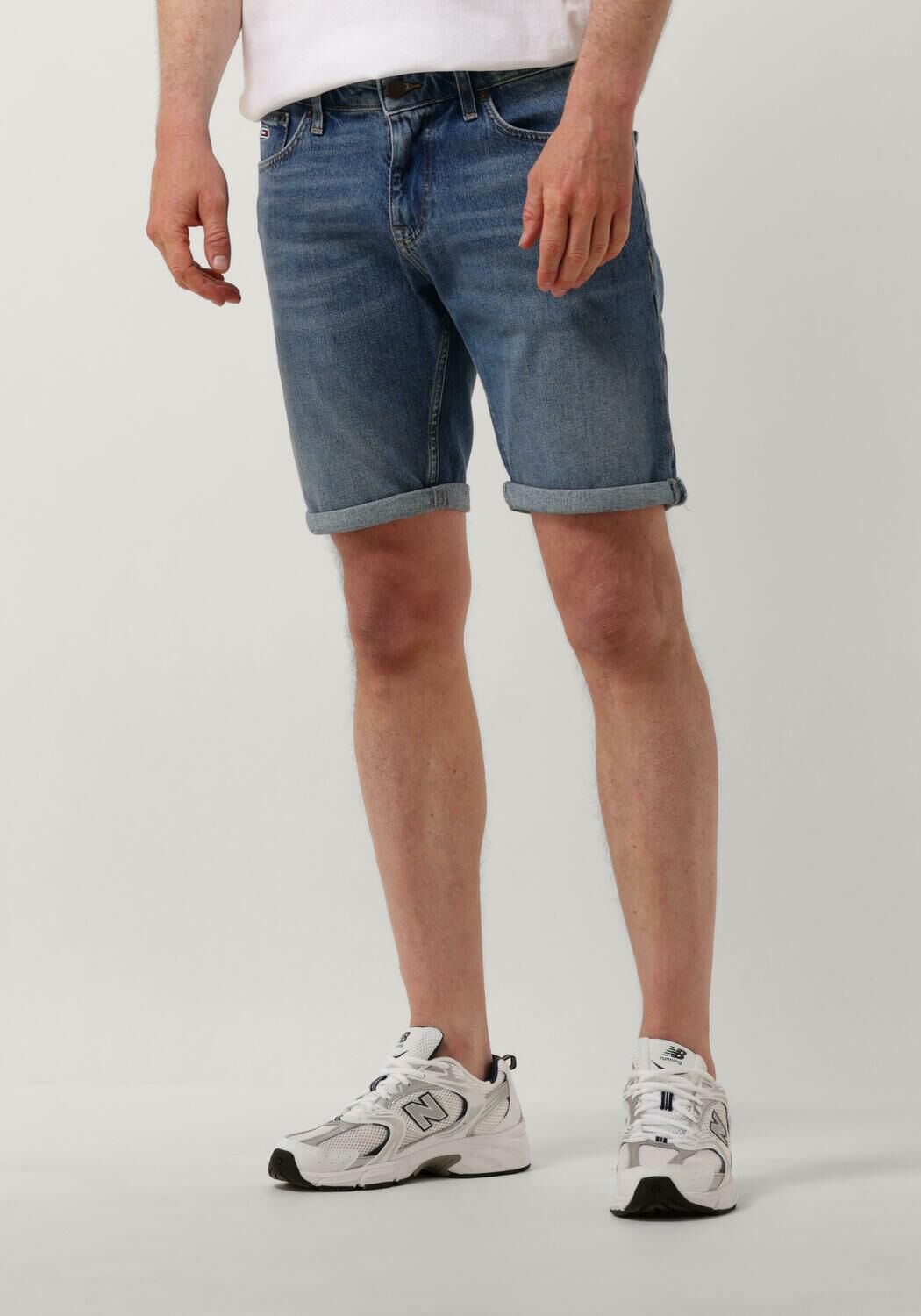 blaue tommy jeans kurze hose scanton short bh0131