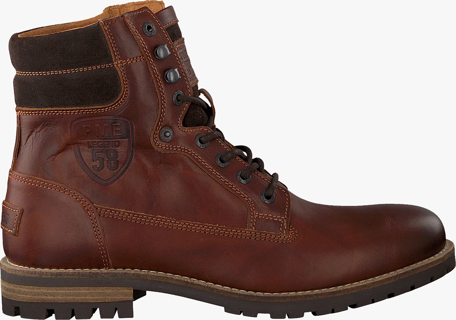 Cognacfarbene PME LEGEND Schnürboots BOOT CS | Omoda