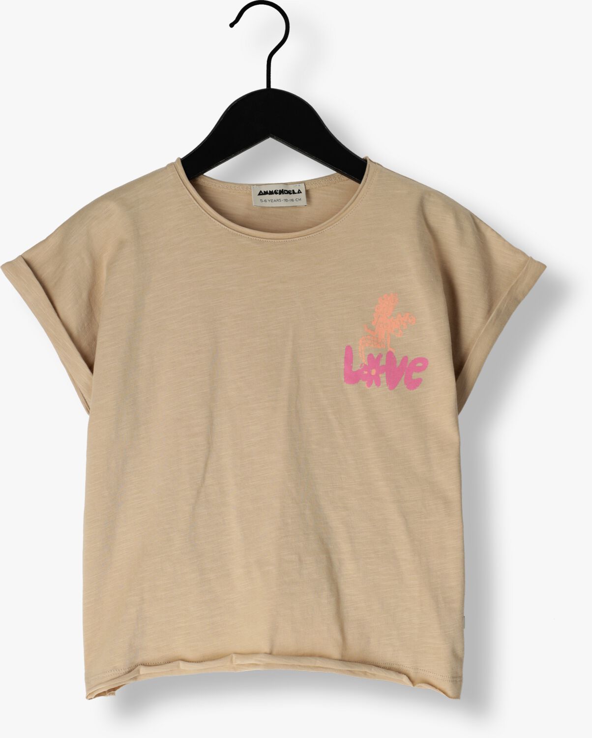 Sand AMMEHOELA T-shirt AM-SUNNY-22 | Omoda