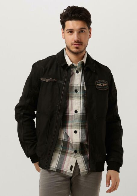 Schwarze PME LEGEND Jack BOMBER JACKET SUMMER HUDSON 2.0 SHEEP VEG WILD ...