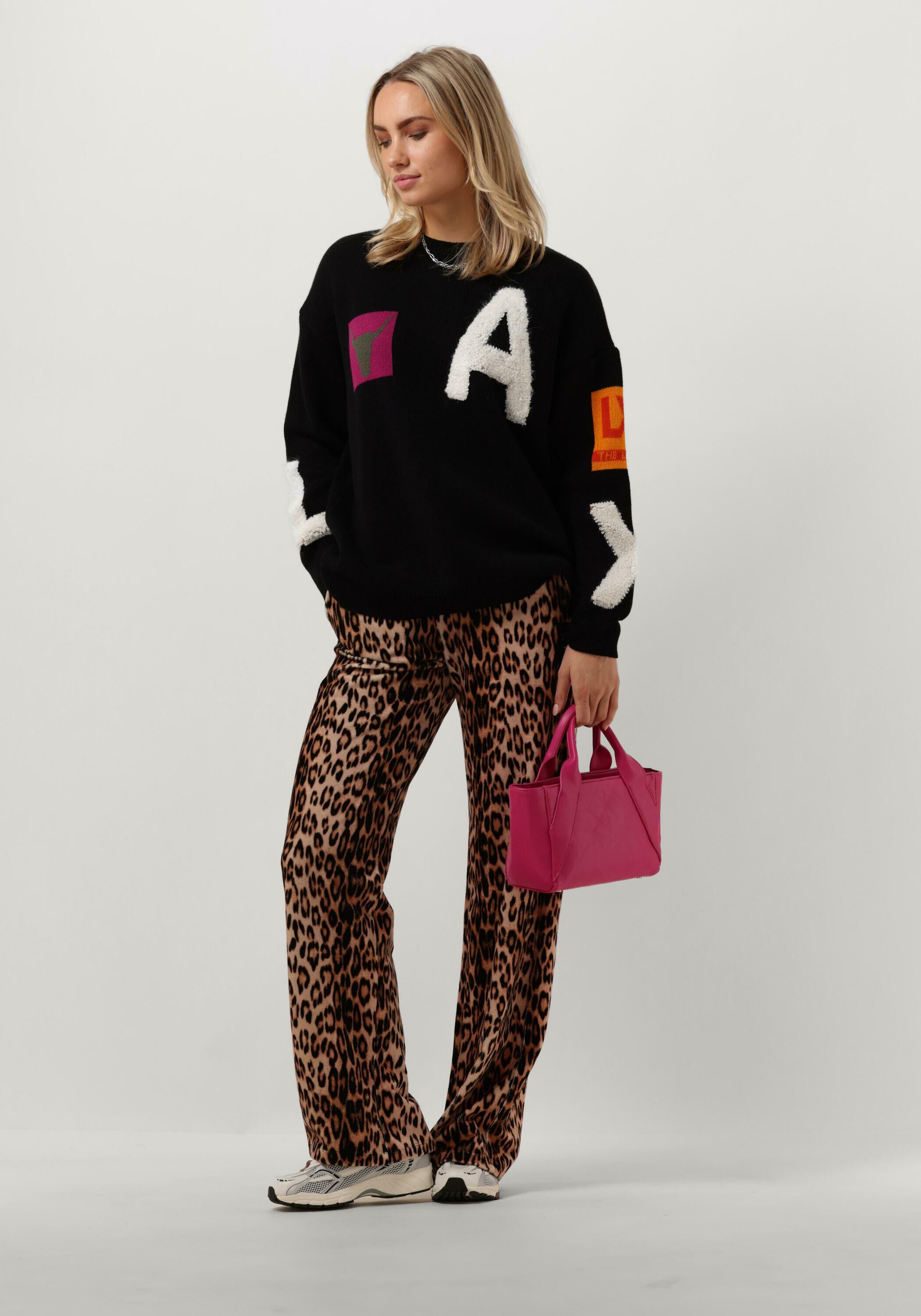 Schwarze ALIX THE LABEL Pullover LADIES KNITTED ART WORK PULLOVER | Omoda