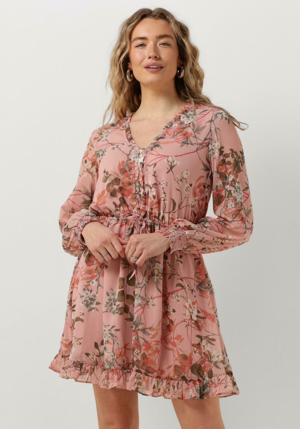 Hell-Pink GUESS Minikleid SS VANESSA FLARE DRESS | Omoda