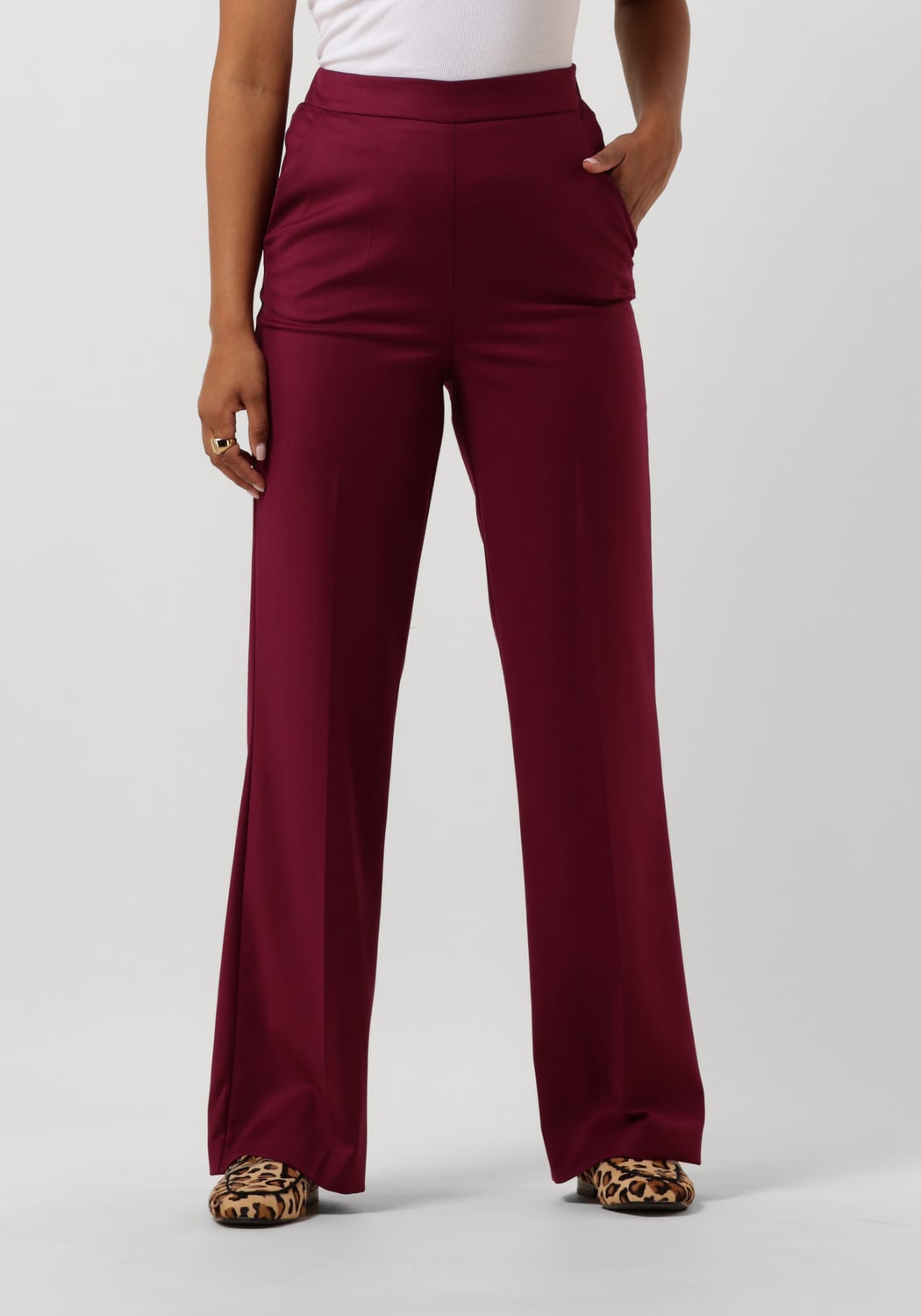 Bordeaux JANICE Hose BROEK DAMES WIJDE PIJP PETE | Omoda