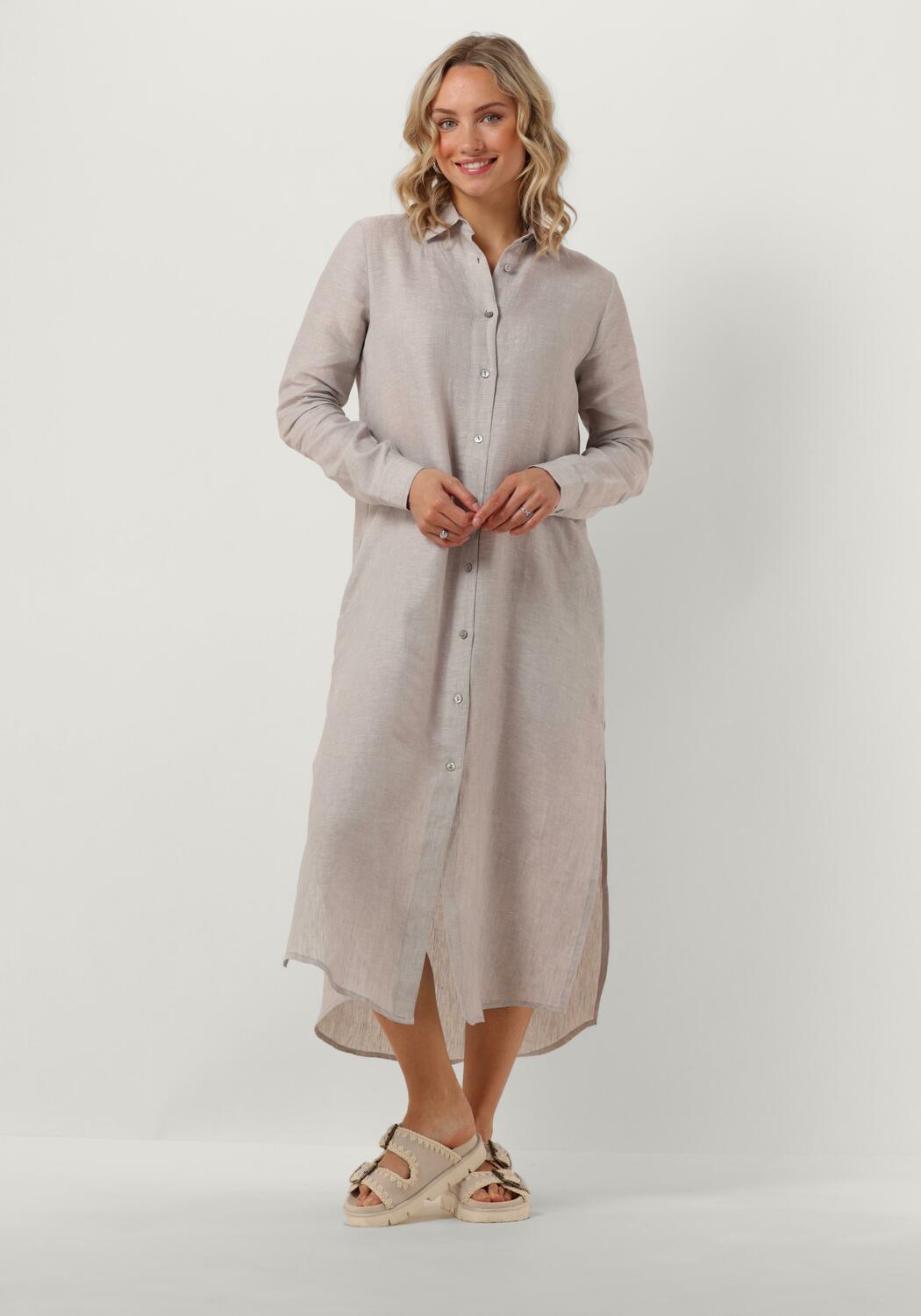 Graue RESORT FINEST Maxikleid SHIRT DRESS | Omoda