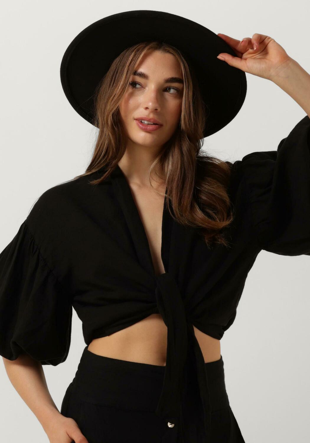 Schwarze MR MOOD Blusen MRS MABE TOP | Omoda