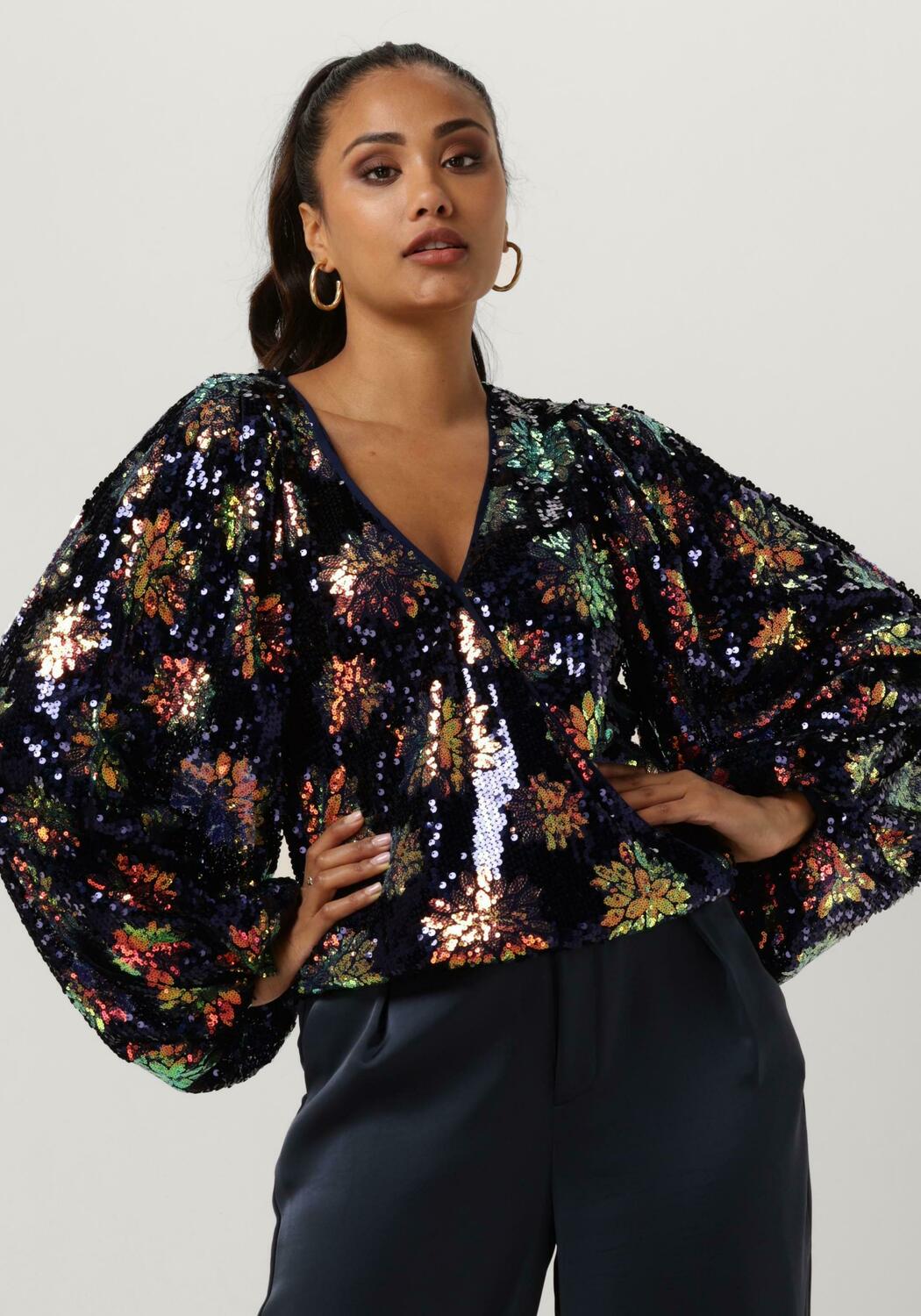 Blaue POM AMSTERDAM Blusen MESMERIZING TOP | Omoda