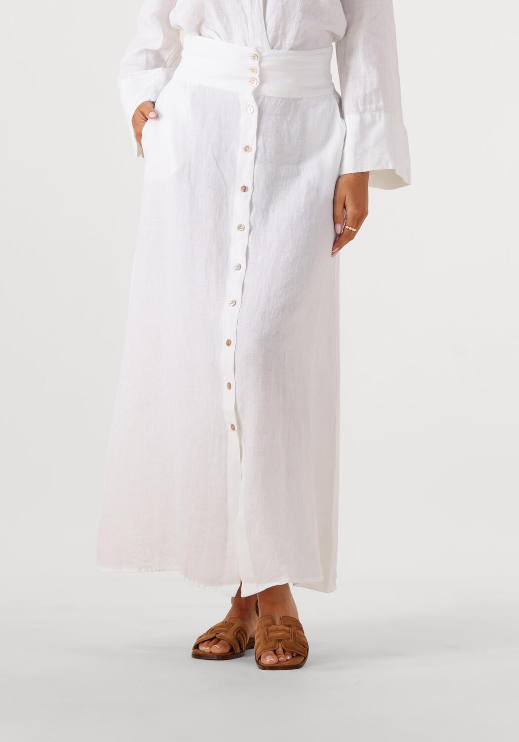 Weiße MR MOOD Maxirock MRS MABE SKIRT | Omoda