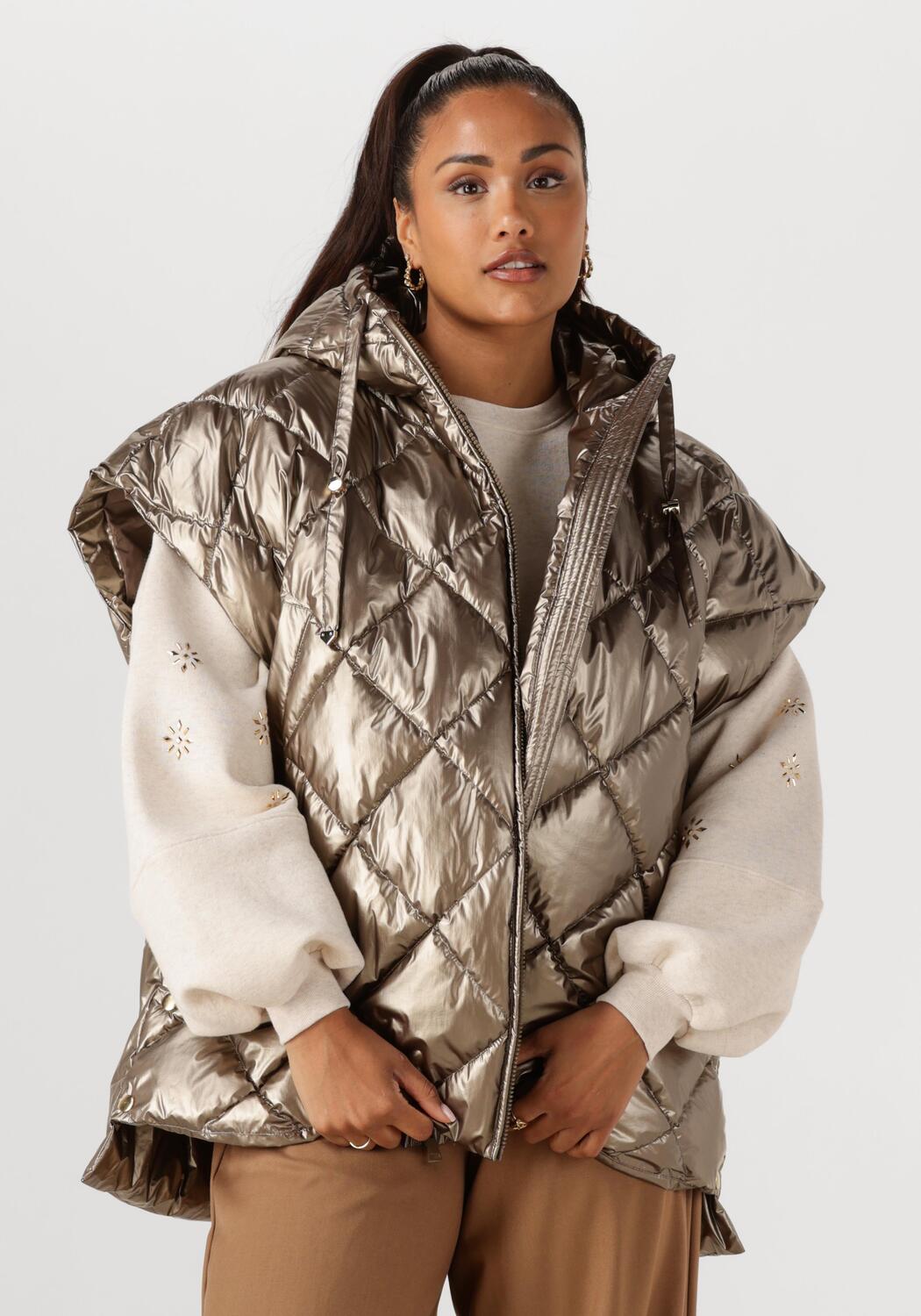 Metallisch NUKUS Wattierte Jack WILLOW JACKET METALLIC | Omoda
