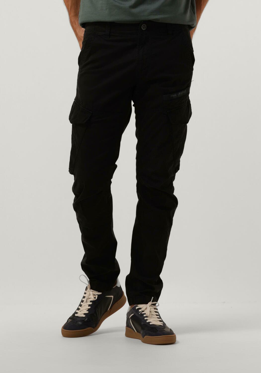 Schwarze PME LEGEND Cargohosen NORDROP CARGO STRETCH TWILL | Omoda