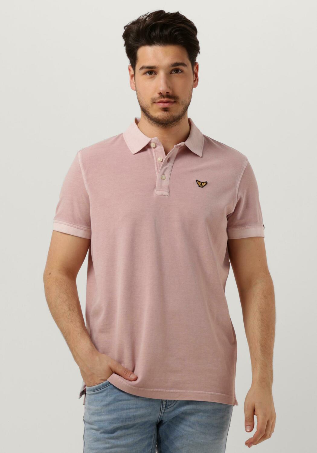 Hell-Pink PME LEGEND Polo-Shirt SHORT SLEEVE POLO GARMENT DYED PIQUE ...