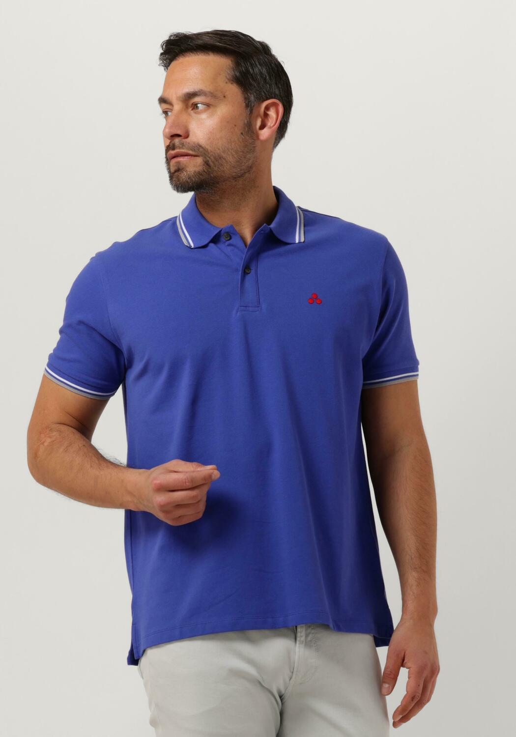 Blaue PEUTEREY Polo-Shirt NEW MEDINILLA STR 01 | Omoda