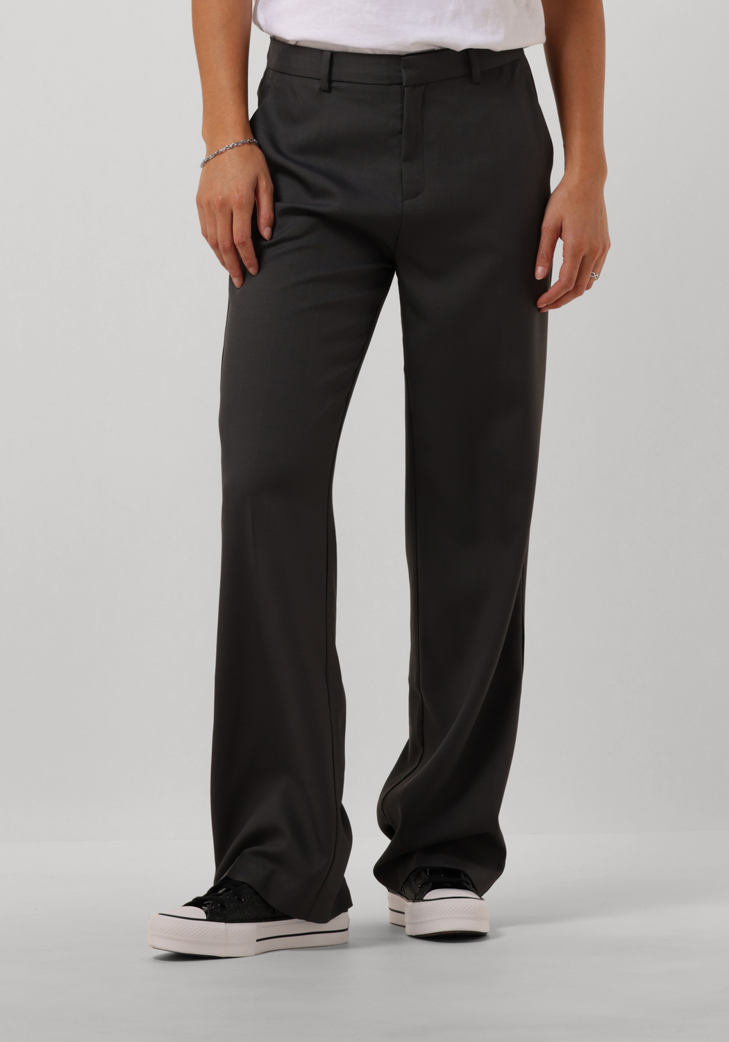 Graue NEO NOIR Hose ALICE MELANGE PANTS | Omoda