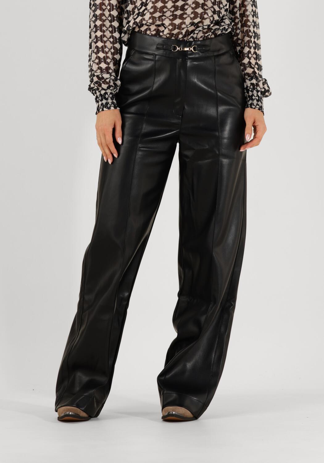 Schwarze AAIKO Hose SONJA PU 766 | Omoda