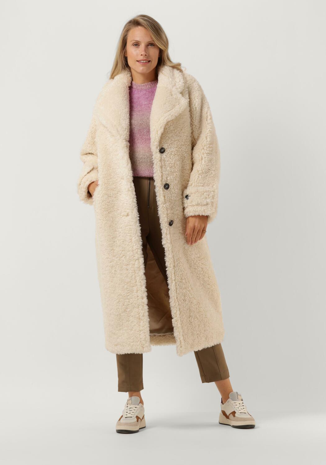 Ecru BEAUMONT Teddy-Jacke TEDDY STATEMENT COAT | Omoda