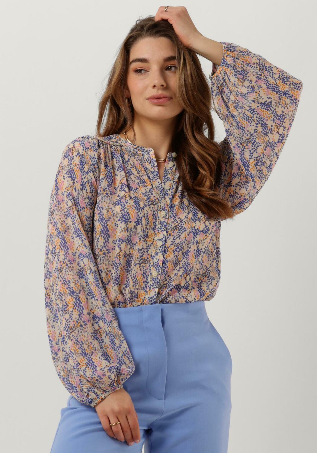 Blaue SECOND FEMALE Blusen POPPI SHIRT | Omoda