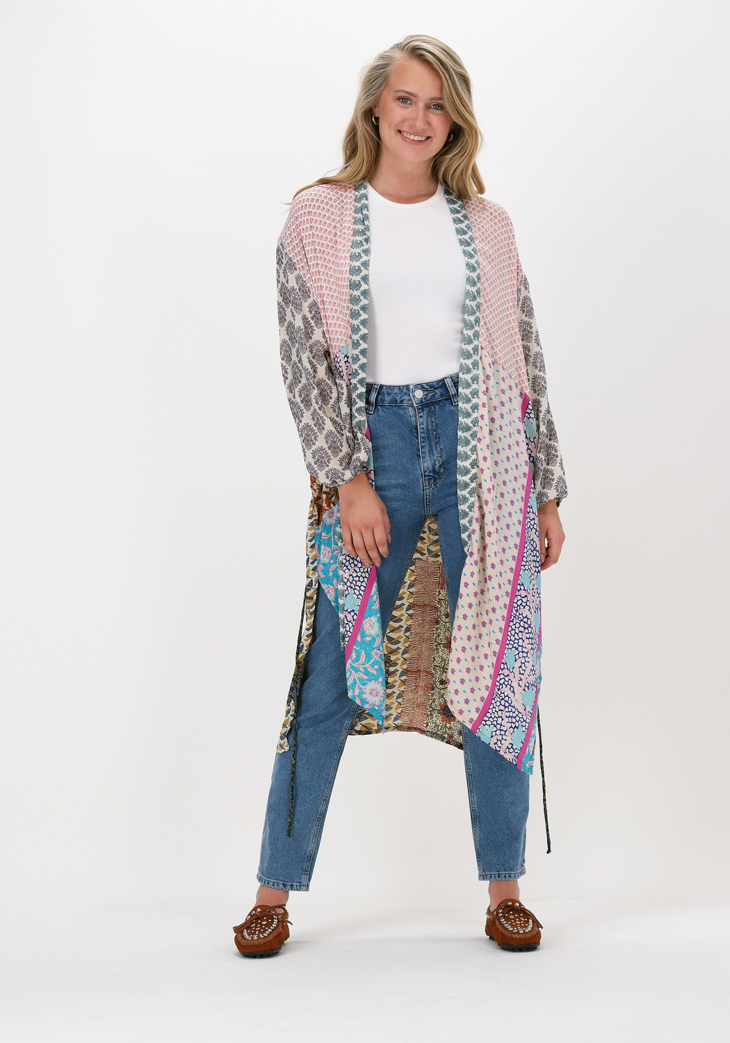 Hell-Pink SISSEL EDELBO Kimono POCKET LONG MIX KIMONO | Omoda